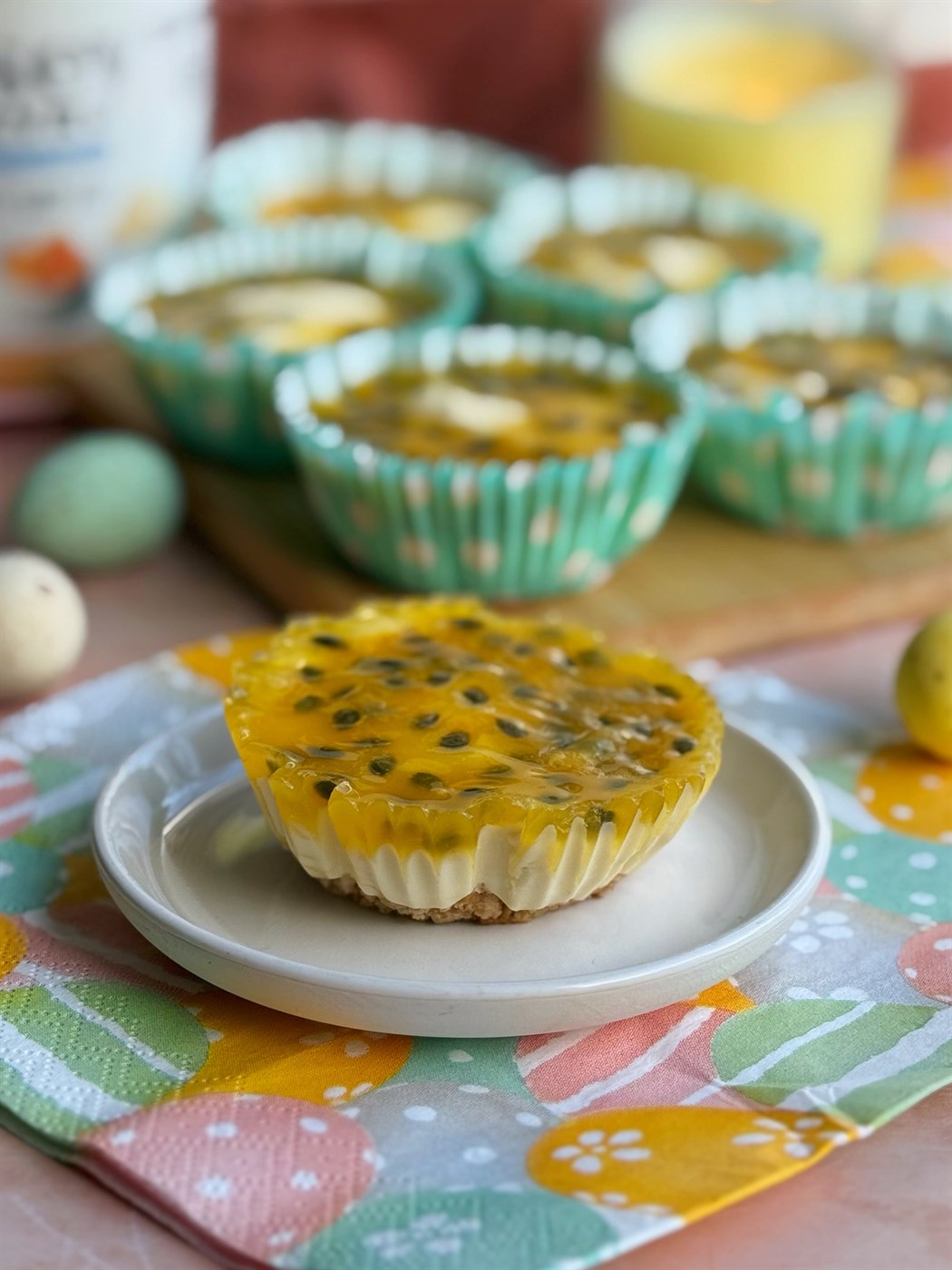 Mini mango passievrucht taartjes